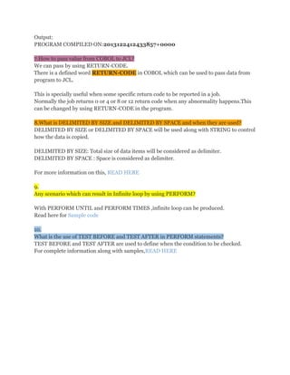 Cobol interview-questions | DOCX