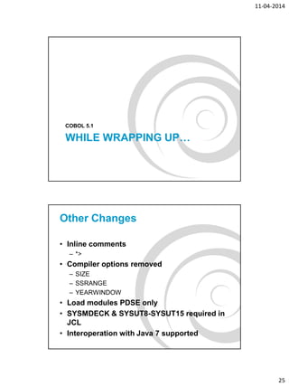 Cobol 5 presentation | PDF