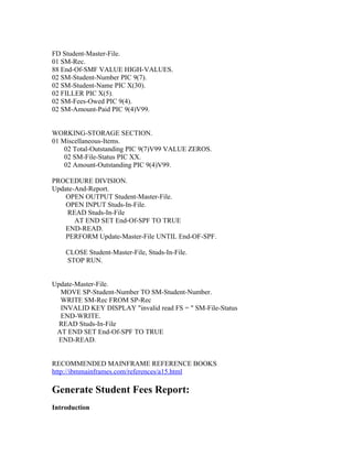 Cobol case study | DOC
