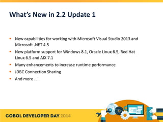 COBOL deployment to .Net or JVM - Developer Day | PPTX