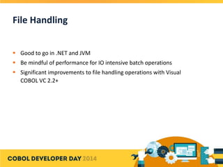 COBOL deployment to .NET or JVM | PPT