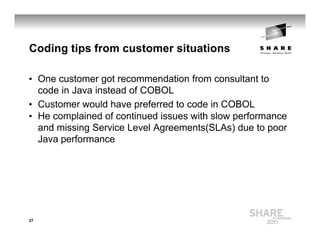 Cobol performance tuning paper lessons learned - s8833 tr | PDF | Web ...