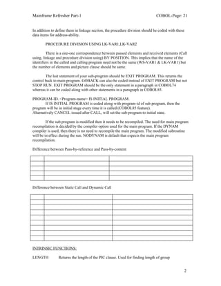 COBOL FOR FRESHER | DOC