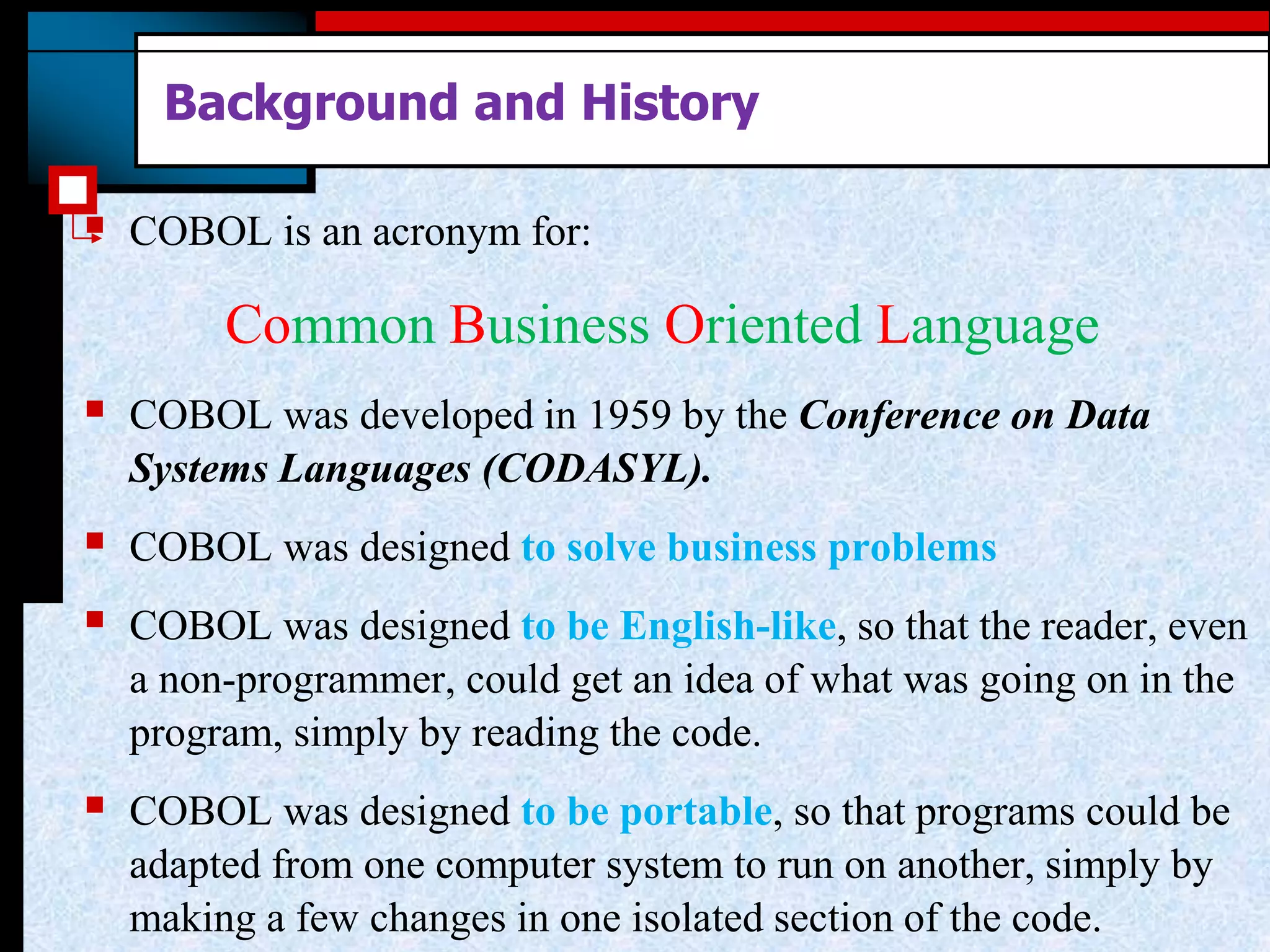 Cobol training class-1 | PPSX