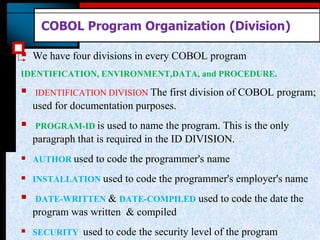 Cobol training class-1 | PPSX