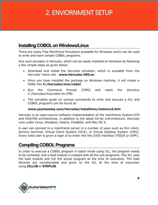 Cobol tutorial | PDF