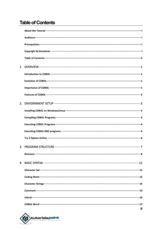 Cobol tutorial | PDF