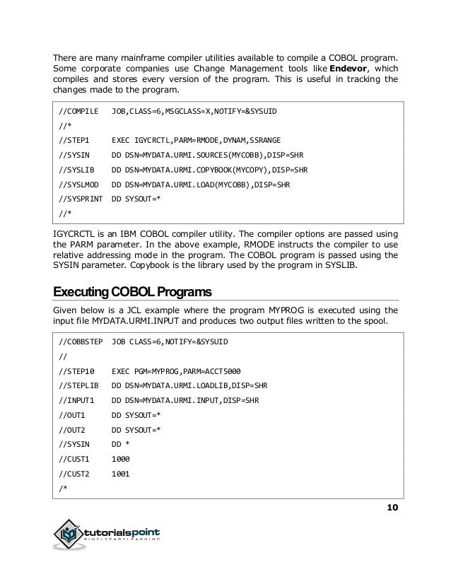 Cobol Tutorial