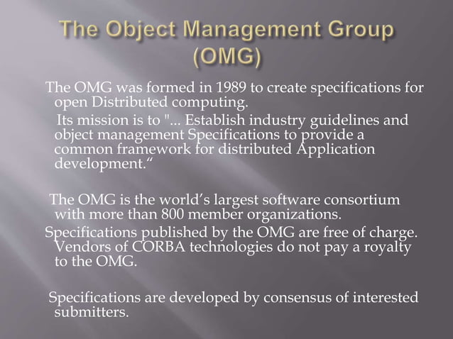 Common Object Request Broker Architecture Ppt 