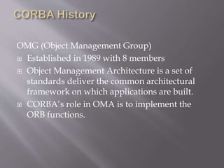 Common Object Request Broker Architecture | PPTX