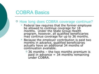 Cobra basics website | PPT | Life Insurance | Insurance