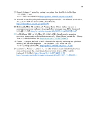 A simple and roust alternative to Bland-Altman method of assessing clinical agreement | PDF