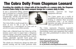 Cobra camera dolly From Chapman UK | PDF