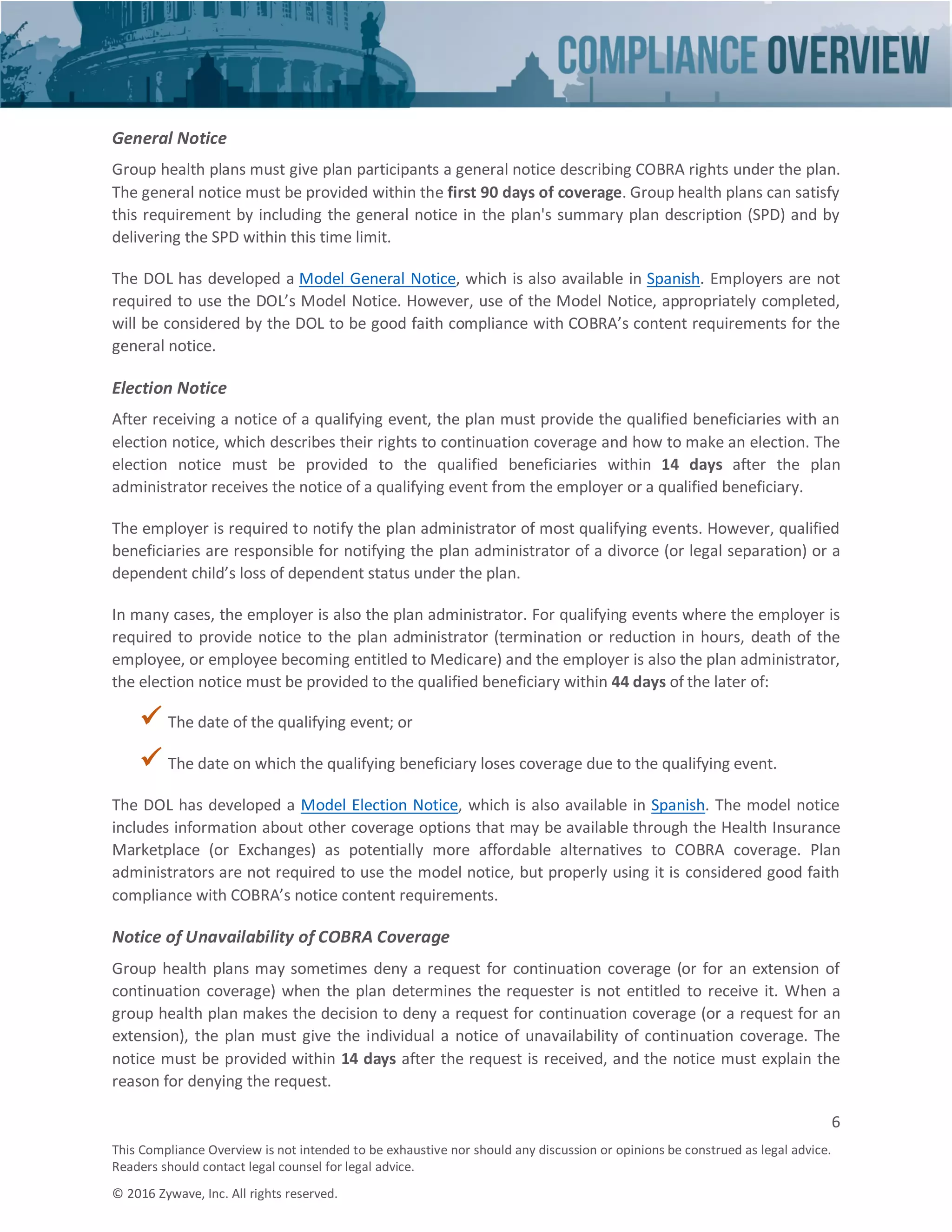 COBRA Continuation Coverage | PDF