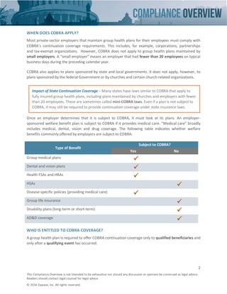COBRA Continuation Coverage | PDF