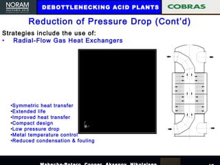 DEBOTTLENECKING METALLURGICAL AND SULPHUR-BURNING SULPHURIC ACID PLANTS ...