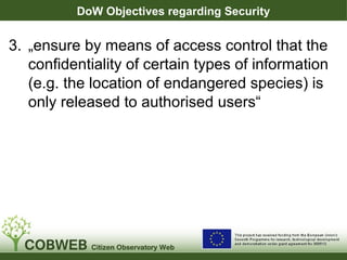 COBWEB: Privacy and Security | PPT