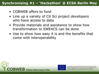 COBWEB technology platform and future development needs | PPT