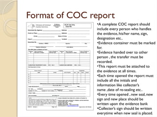 chain of custory...forensic science ..pptx