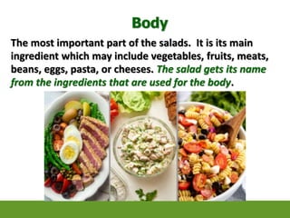 Unit of Competency 4 - Prepare Salads and Dressings | PPTX
