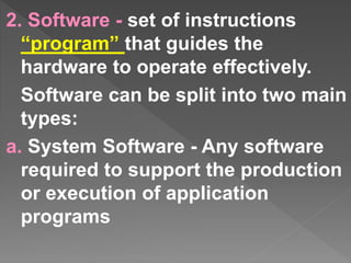 Coc 1 basic computer parts | PPTX