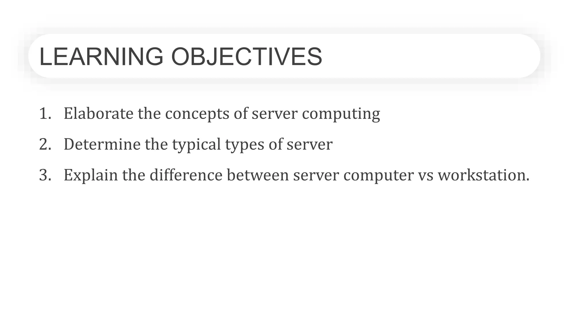 Introduction to Server | PPTX