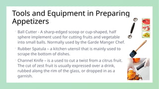 COC 3 - Cookery NC II- Prepare Appetizers.pptx