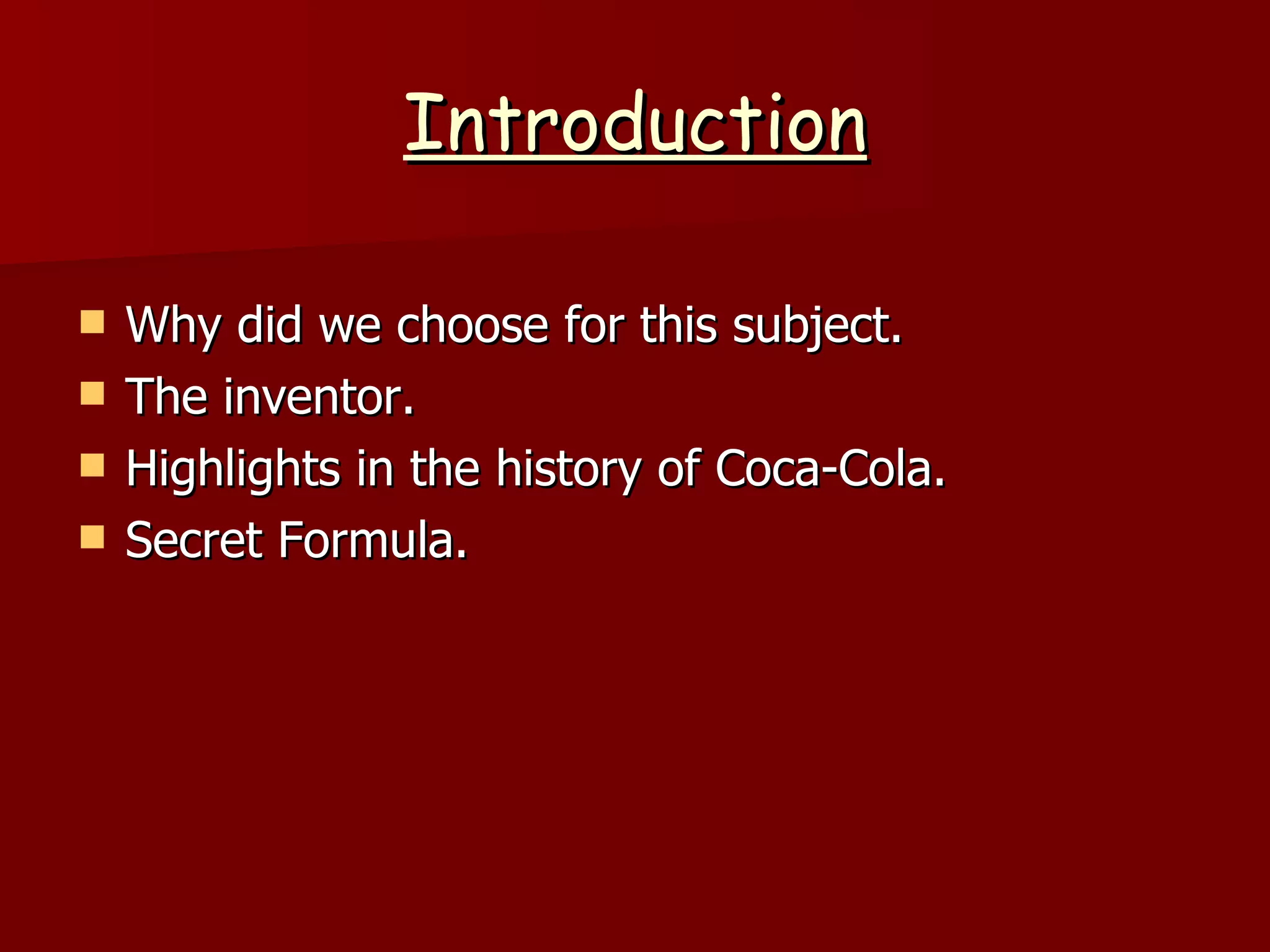 Coca Cola | PPT