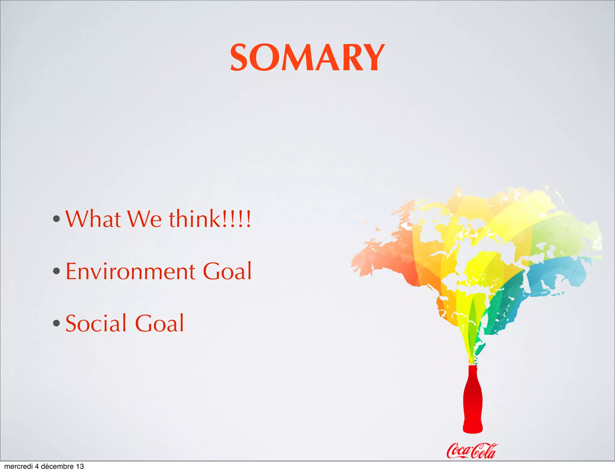 Sustainable Development Coca cola | PDF