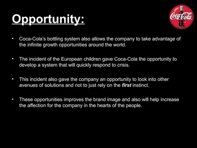 Coca Cola: Belgian PR Crisis | PPT