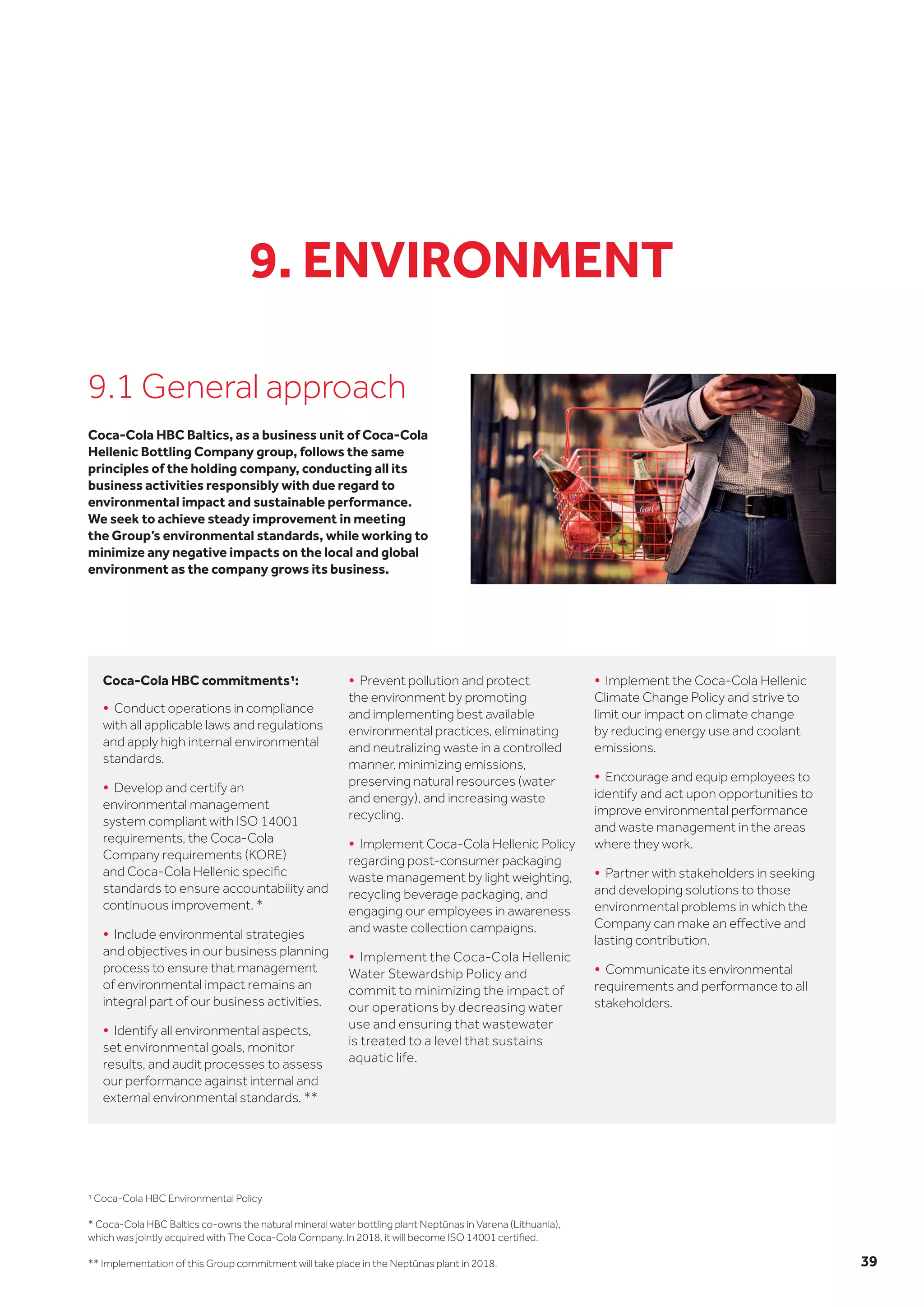 Coca-Cola HBC Baltics ilgtspējas pārskats | PDF