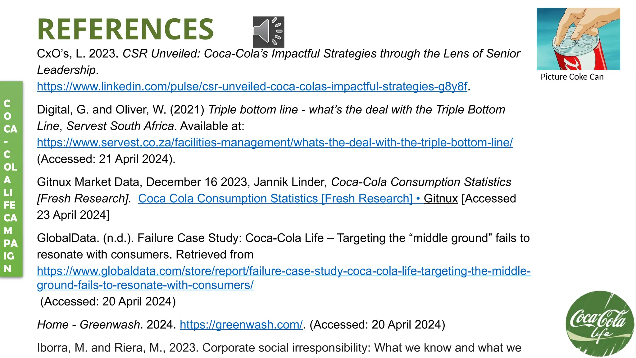 Coca cola life presentation of Law as a regulatory framework | PPTX