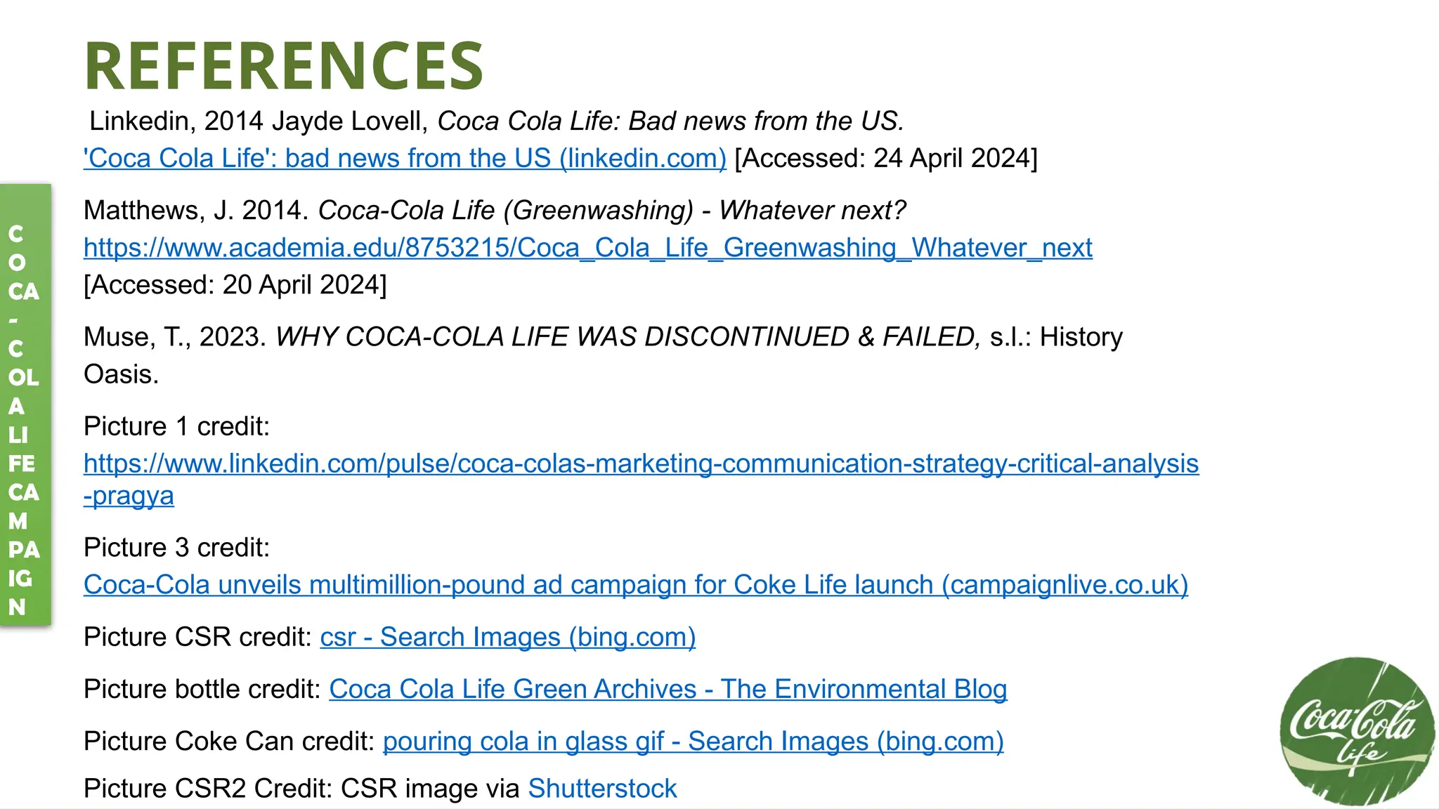 Coca cola life presentation of Law as a regulatory framework | PPTX