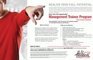 Coca cola-management-trainee-program-02 | PDF
