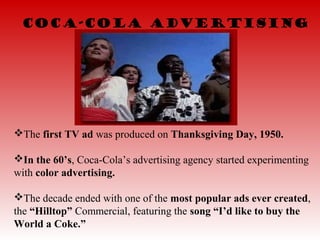 Coca cola-the-real-thing | PPT | Advertising Industry | Industries
