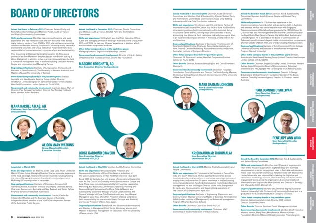 Coca cola (annual report 2019) | PDF