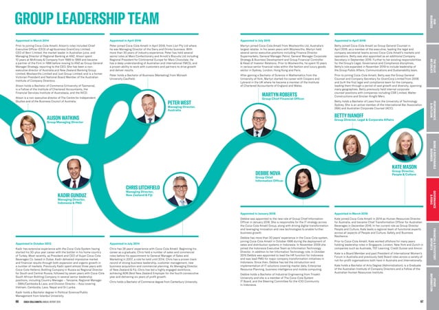 Coca cola (annual report 2019) | PDF