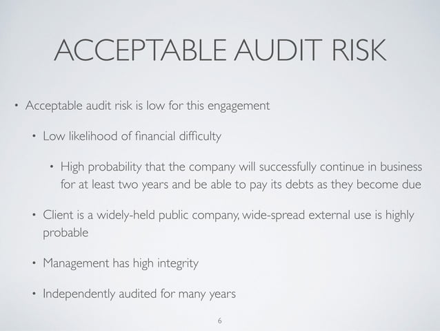 Coca Cola Audit Presentation: Planning the Audit | PDF