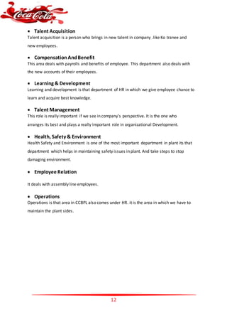 Coca cola beverages | DOCX