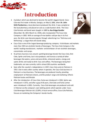 Coca cola beverages | DOCX