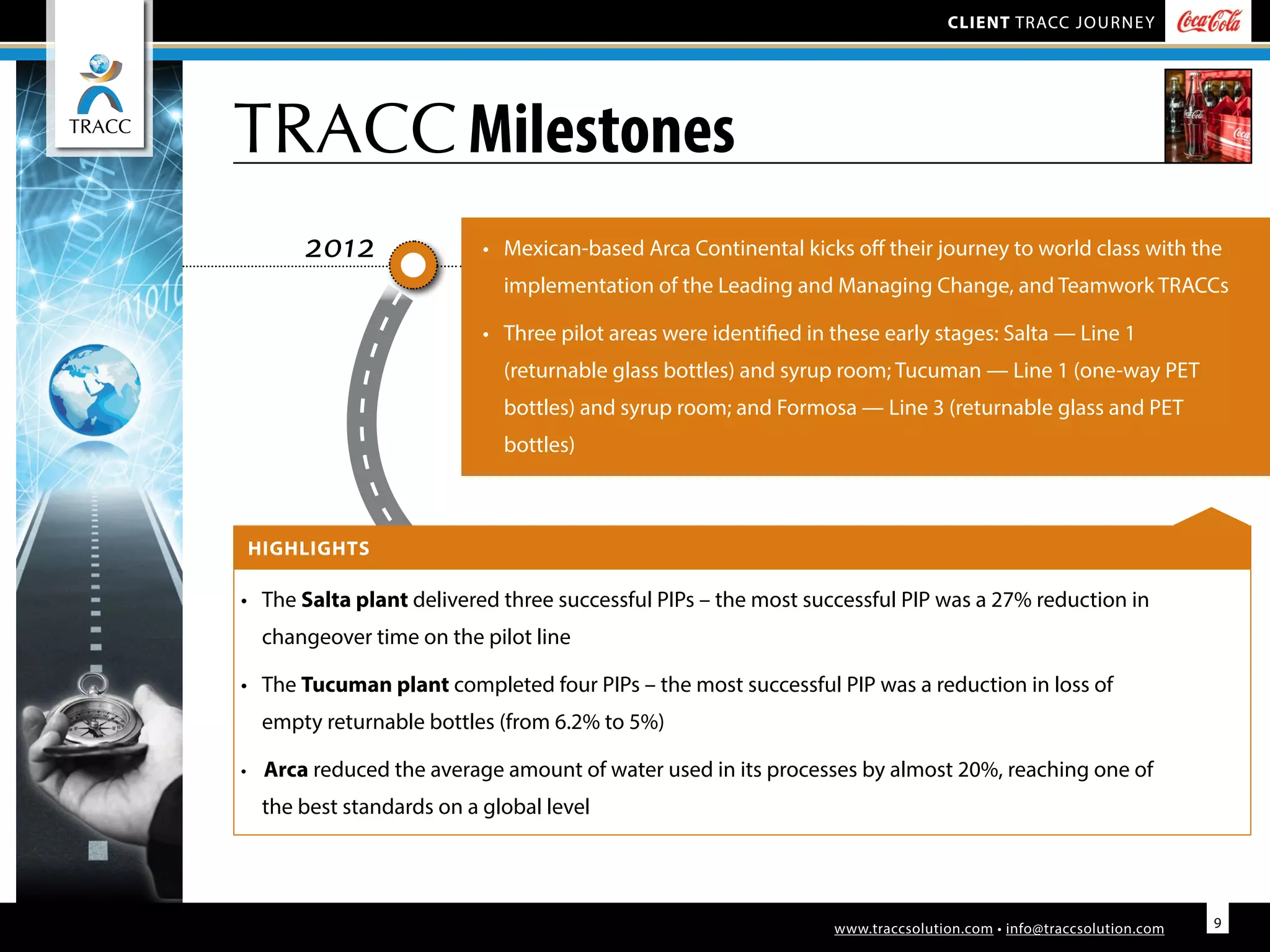 Coca-Cola bottlers TRACC journey to world class | PPT