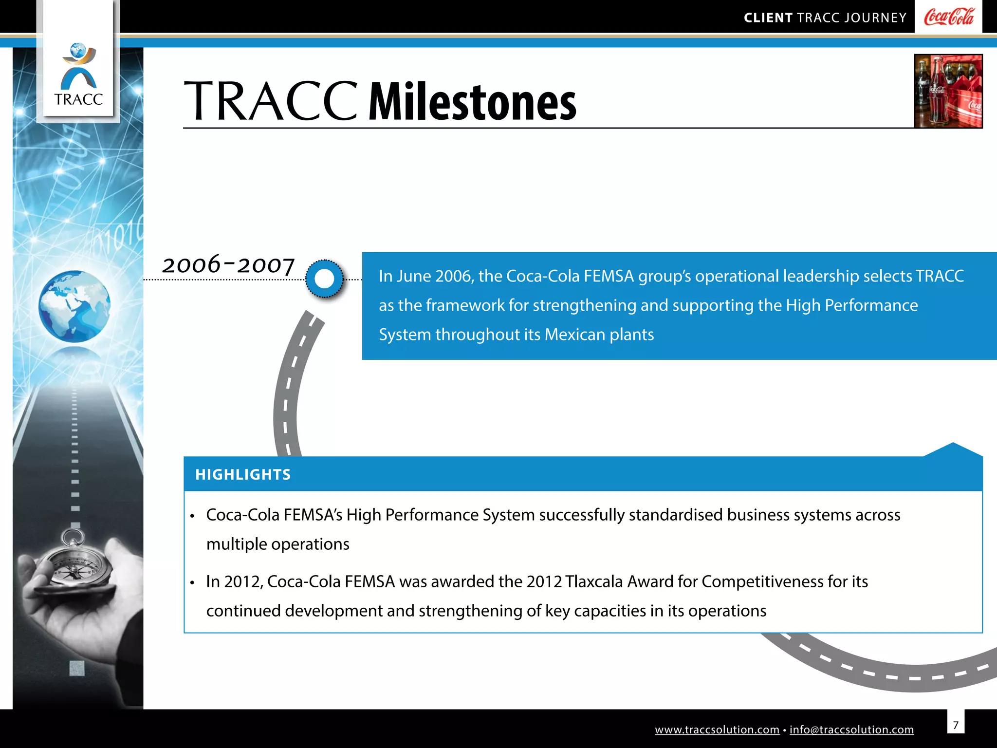 Coca-Cola bottlers TRACC journey to world class | PPT