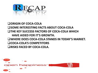Coca cola case study | PPTX