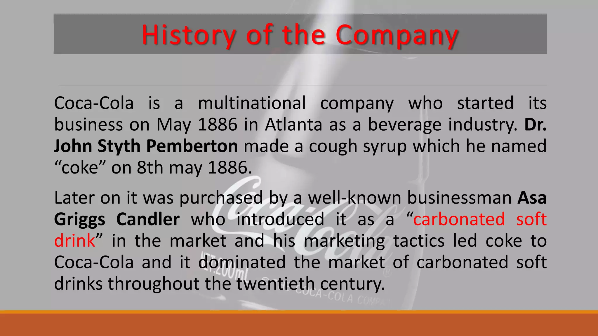 Leadership style of Coca Cola Company | PPTX