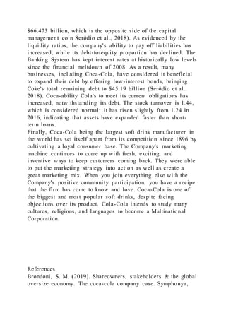 COCA-COLA FINANCIAL RATIOS FOR ANALYSIS 20211COCA-COLA FINANCIA | DOCX