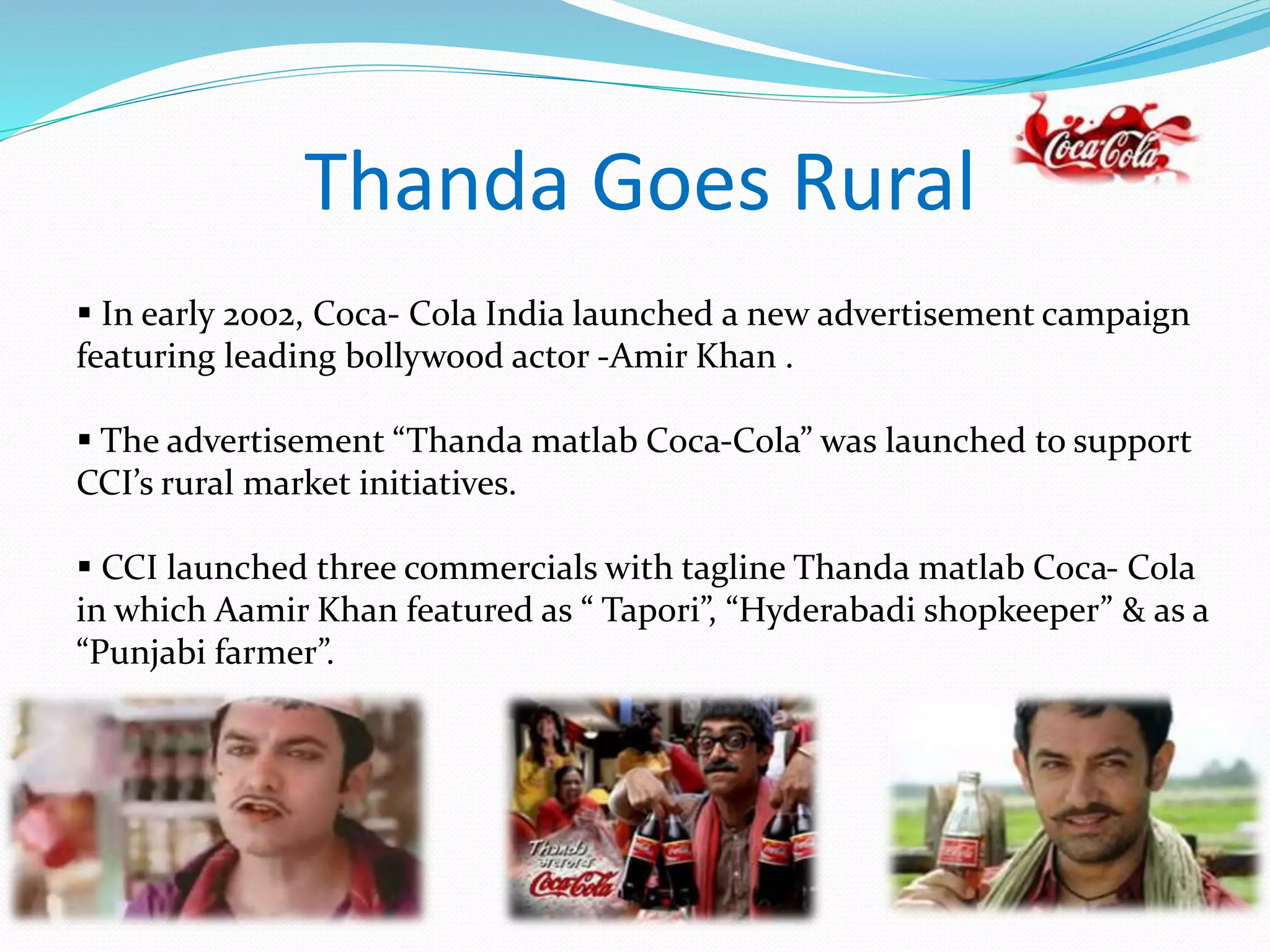 Coca Cola india’s thirst for rural market | PPTX