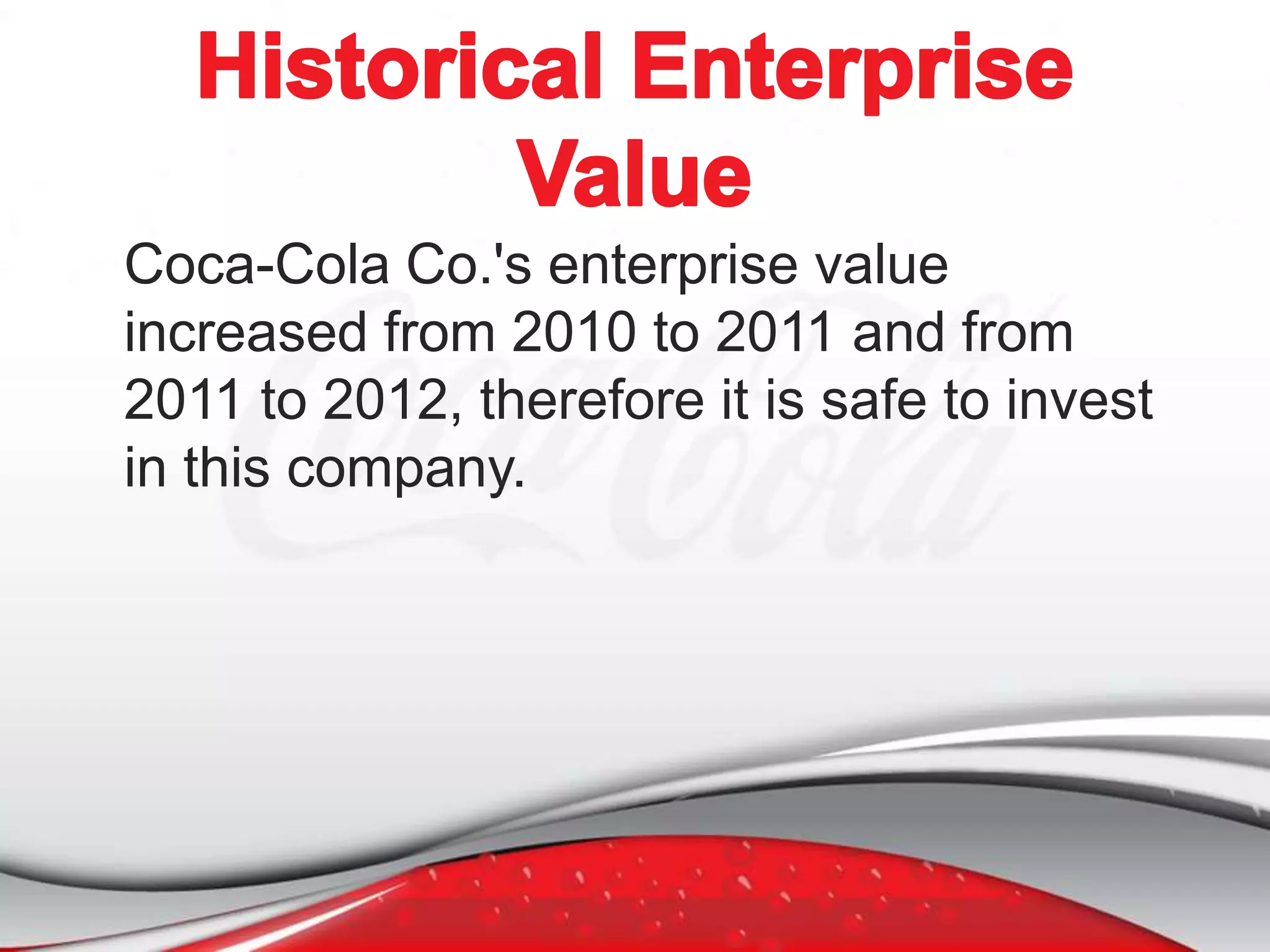 Coca-Cola Financial Analysis | PPTX
