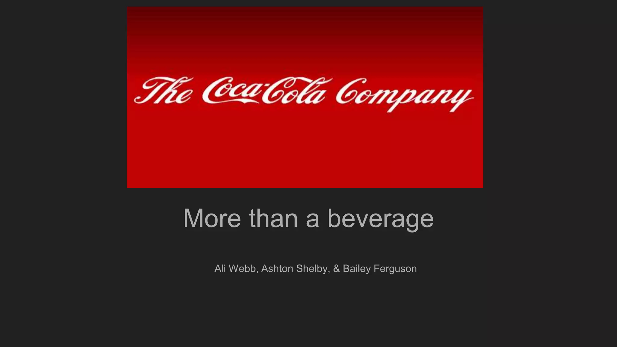 Coca Cola Presentation Audit | PPTX