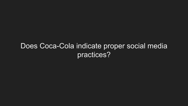 Coca Cola Presentation Audit | PPT
