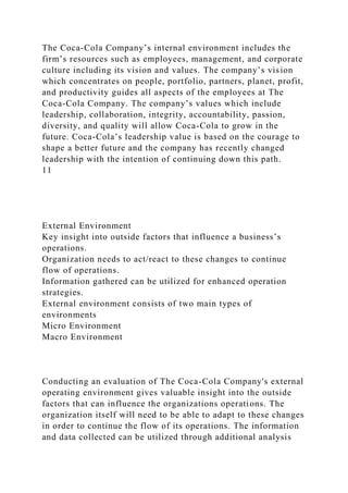 Coca-Cola Strategic Analysis ImplementationSTR581.docx